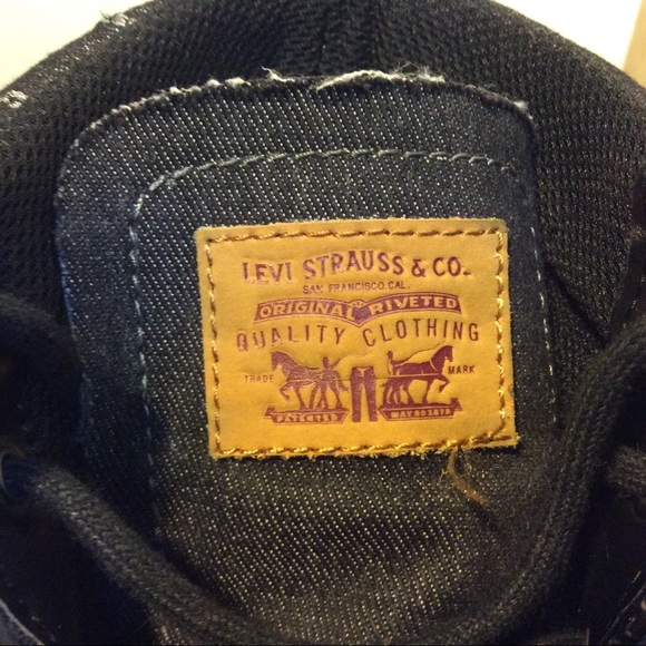 Levi's | Shoes | Mens Levis Red Tag Denim Black Boots | Poshmark